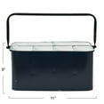 Creative Co-Op Distressed Metal Storage Caddy with 6 Compartments and ...