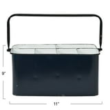 Creative Co-Op Distressed Metal Storage Caddy with 6 Compartments and ...