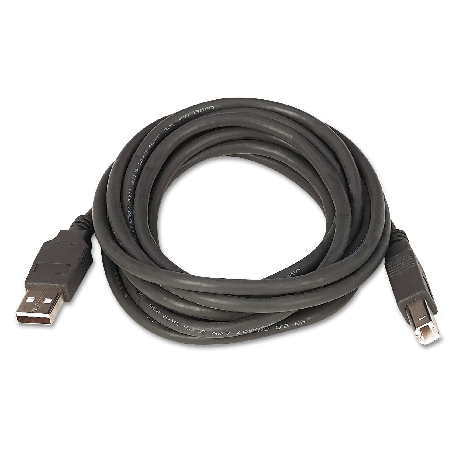 Innovera 2.0 USB/Peripheral Cable, AM/BM, 10 ft, Black - Walmart.com ...