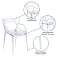 Flash Furniture Nesting Series Transparent Stacking Side Chair ...