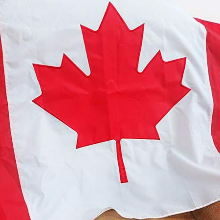 Premium Canada Flag 3X5 Ft Outdoor Indoor,| Embroidered Maple Leaf ...