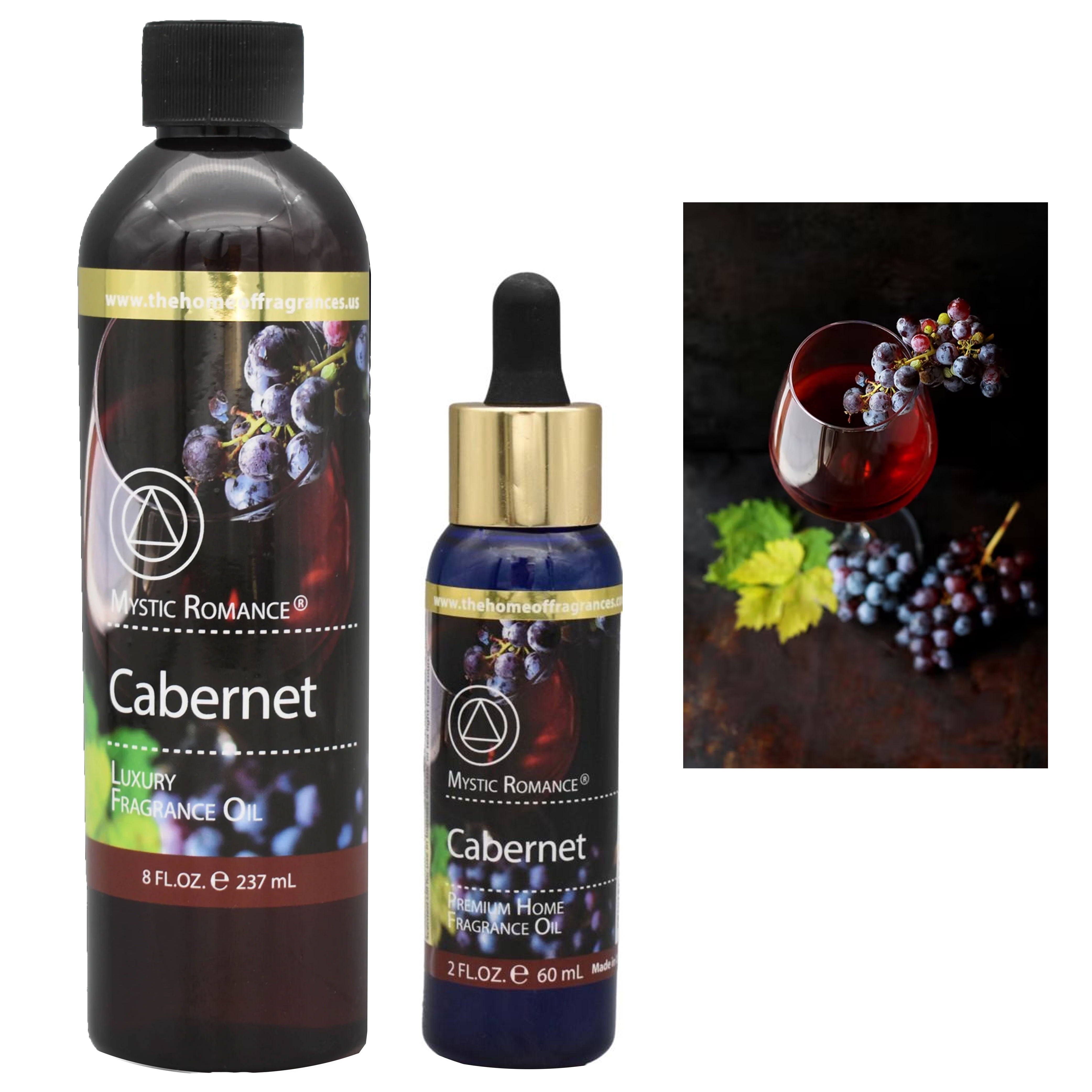 2 Luxury Cabernet Fragrance Oil Diffuser Refill Burner Candle Reed ...