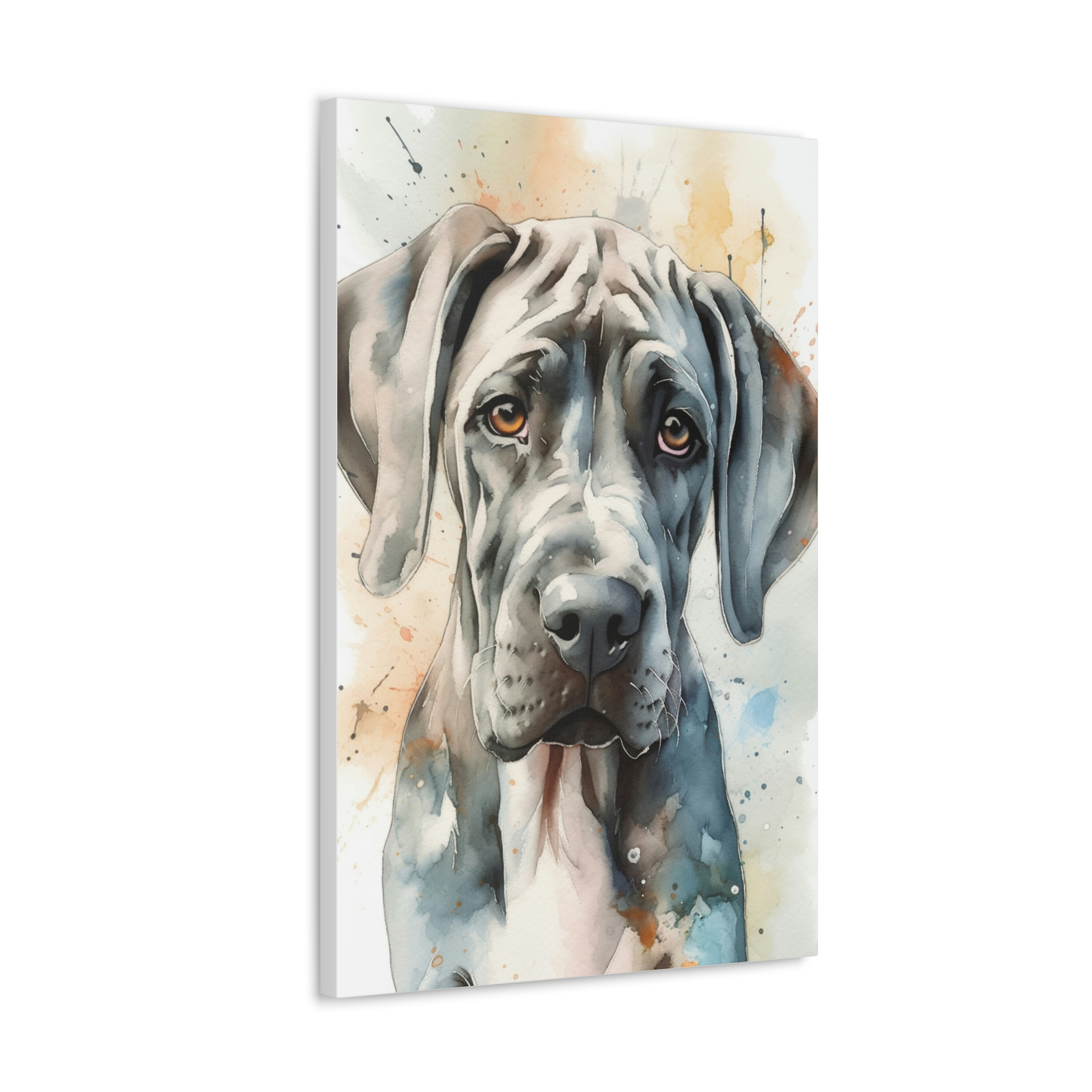 Watercolor Great Dane Painting 4 - Nursery Collection - Bedtime Stories ...