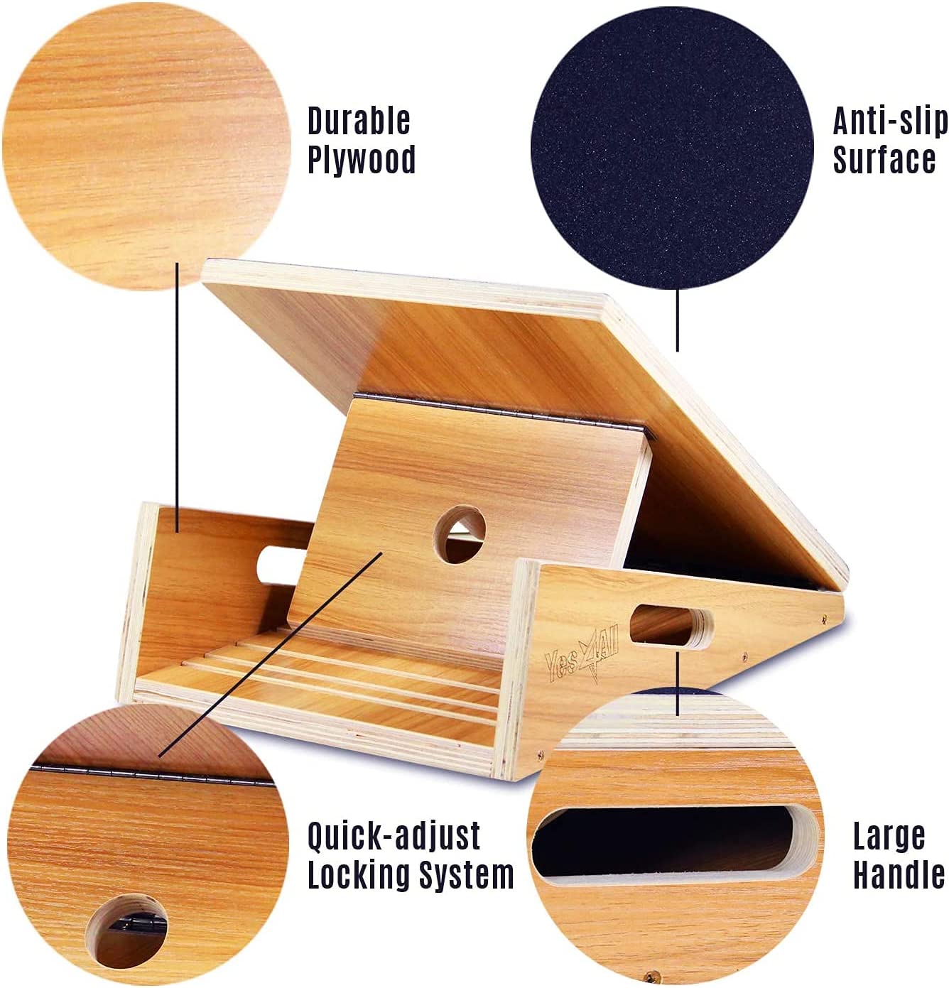 Wood Slant Board 22 Degrees