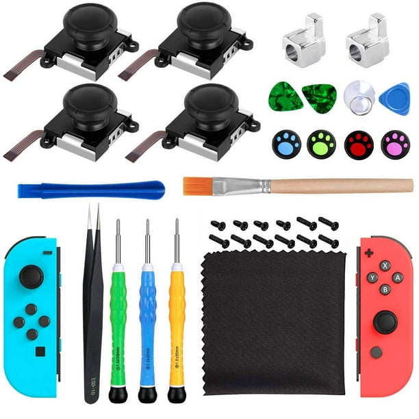 Joycon Joystick Replacement, (4 Pack) Switch Analog Stick Parts for ...