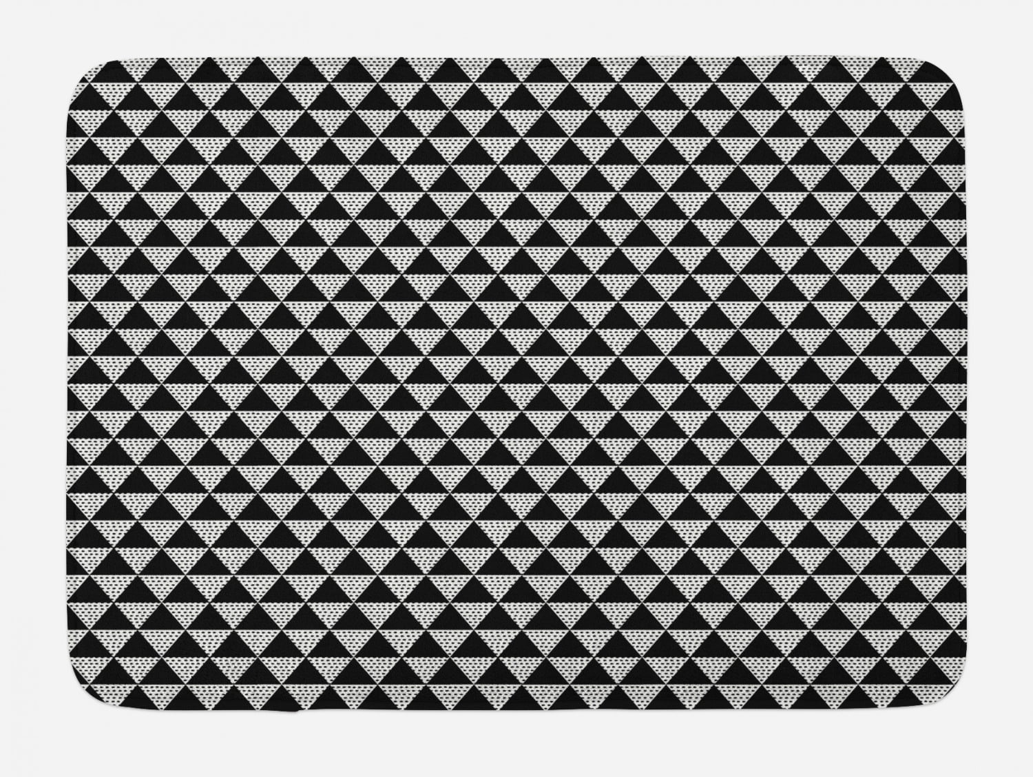 Nordic Bath Mat, Modern and Monochrome Geometric Minimalist Composition ...