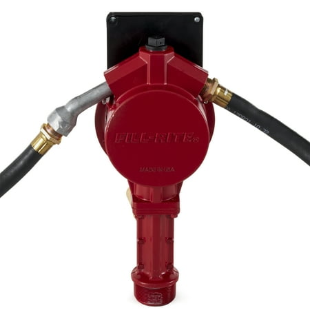 Fill-Rite FR112C Fuel Transfer Rotary Hand Pump w/ Suction Pipe, Hose, & Counter | Walmart Canada