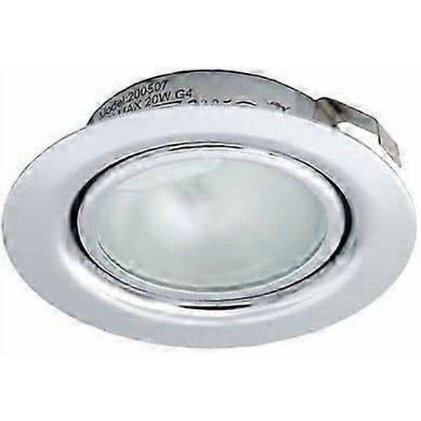 Lighting 12v 20w halogen recessed downlight chrome warm white low ...