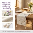 Unique Bargains Table Runner for Kitchen Decor with Tassel Lavender 11 ...
