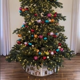 Cmunyle Gingerbread House Christmas Tree Collar With Led Lights For ...