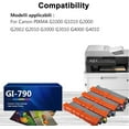 Compatible Ink Bottle GI-790 GI-790BK GI-790C GI-790M GI-790Y (4PK ...