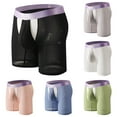Admvng Mens Boxer Briefs Wide Waistband Ice Silk Underwear - Walmart.com