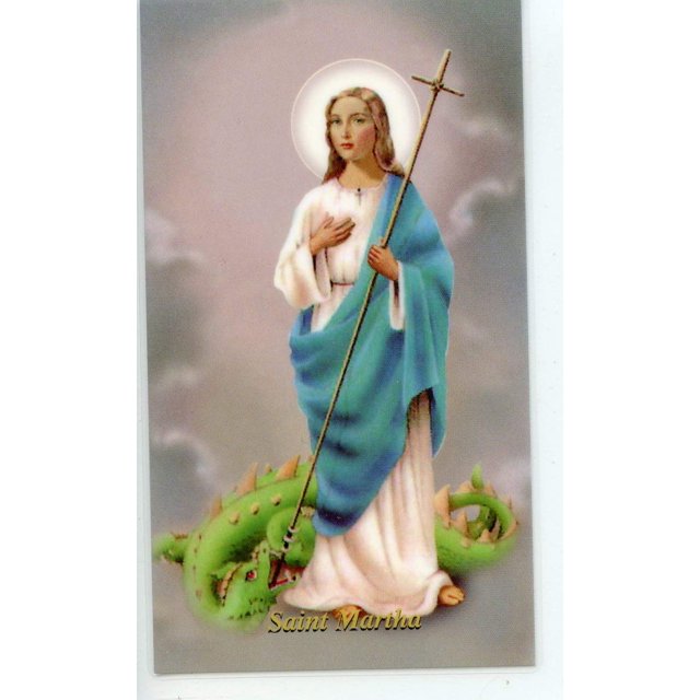 Novena to St. Martha holy card - laminated - Pack of 25 - Walmart.com