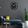 Trayknick Hanging Clock Modern 12-inch Wall Clock Easy-to-read Silent ...