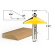 Yonico Elaborate Large Crown Moulding Router Bit Profile 16148 ...