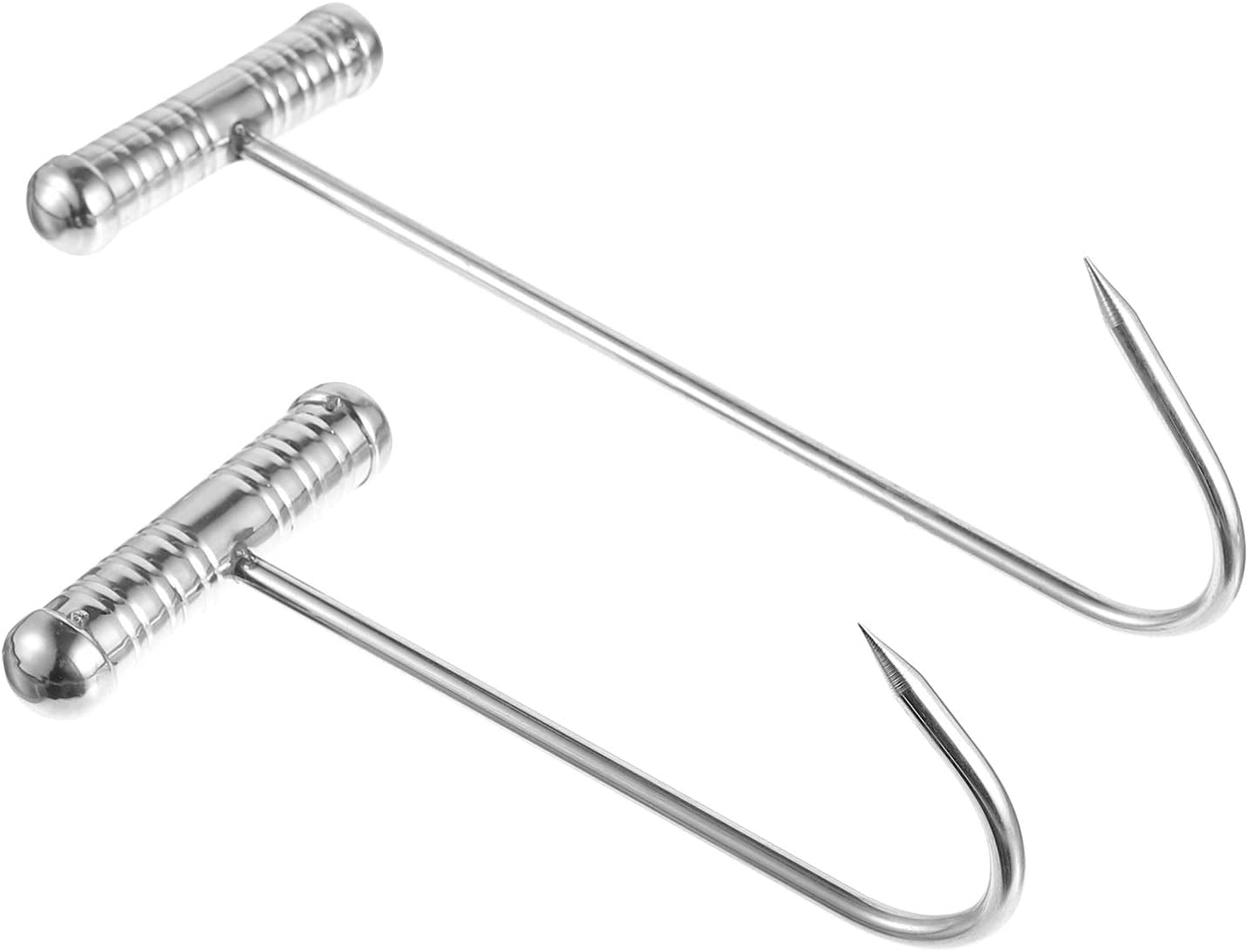 2pcs T Shaped Boning Hooks Stainless Steel Meat Hook for Butchering ...