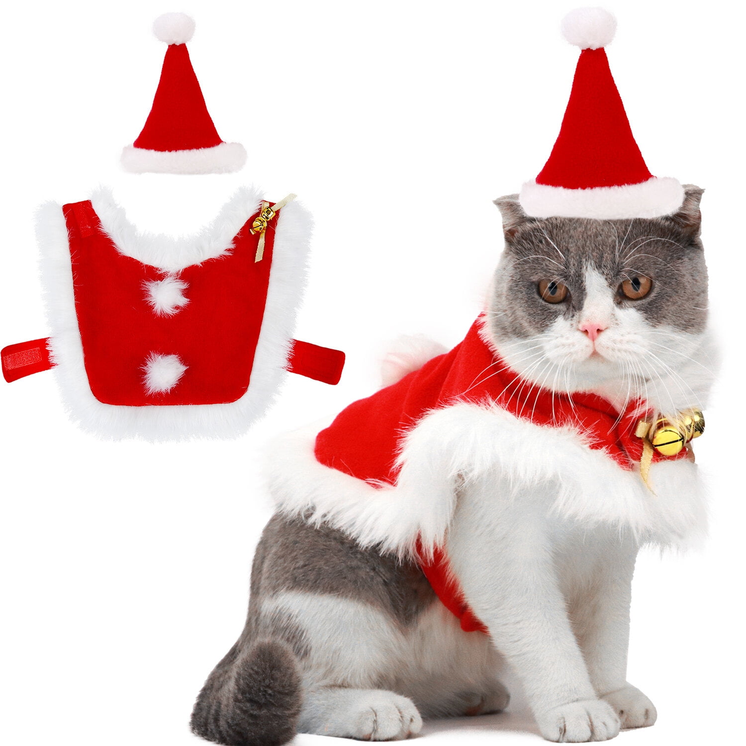 Click here for Bangcool Christmas Pet Cape Adjustable Bell Pet Cl... prices