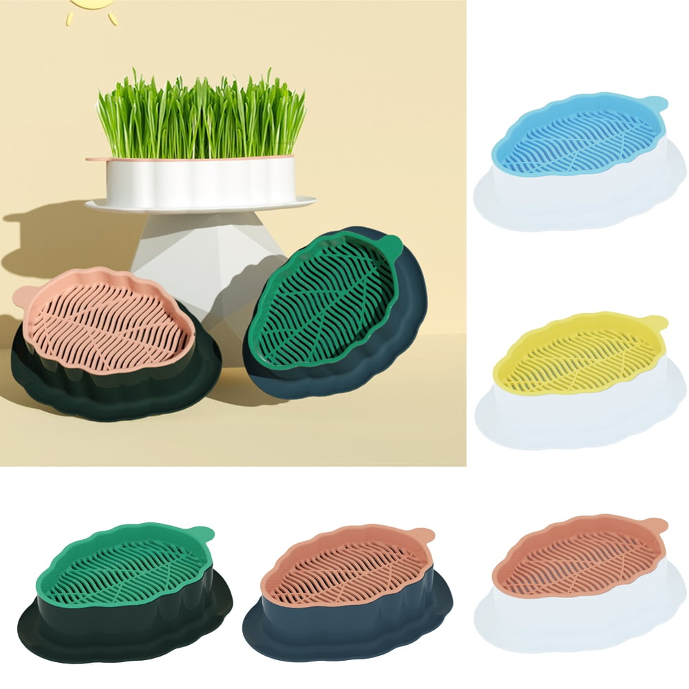 LINASHI Cat Toy Cat Grass Planter Grass Cultivation Container Soil Free ...