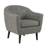 Jester Armless Tuxedo Fabric Club Chair - Walmart.com