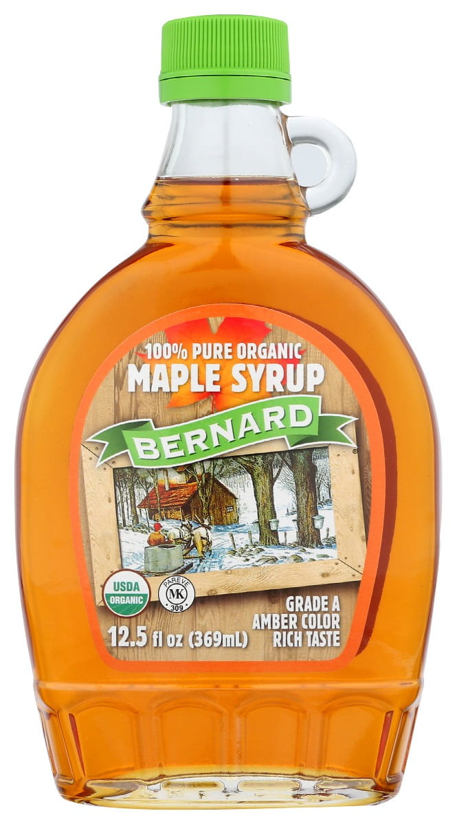 Bernard: Pure Organic Maple Syrup, 12.5 Fo Pack Of 6 - Walmart.com