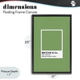 Stupell Industries Matcha Powder Green Shade Black Framed Floater ...