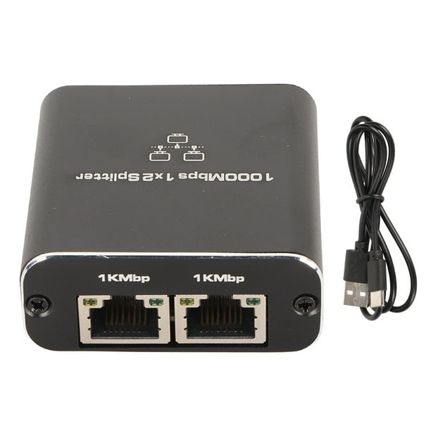 Ethernet Splitter RJ45 1 In 2 Out Gigabit Internet Splitter 1000Mbps ...