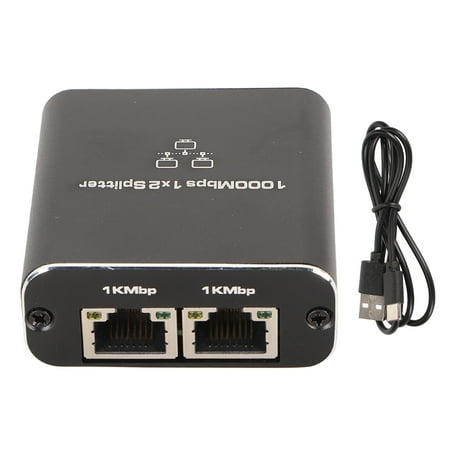 Ethernet Splitter RJ45 1 In 2 Out Gigabit Internet Splitter 1000Mbps ...