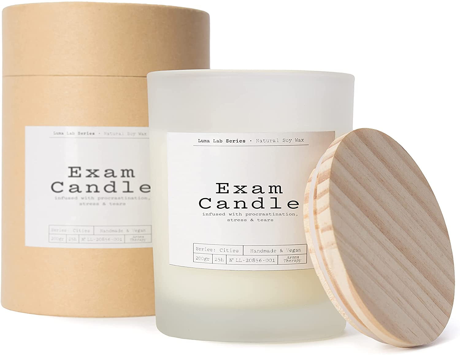 Lumaland Luma Lab Memories Scented Candle for Stress Relief & Relaxation, 100% Vegan Soy Wax, My ...