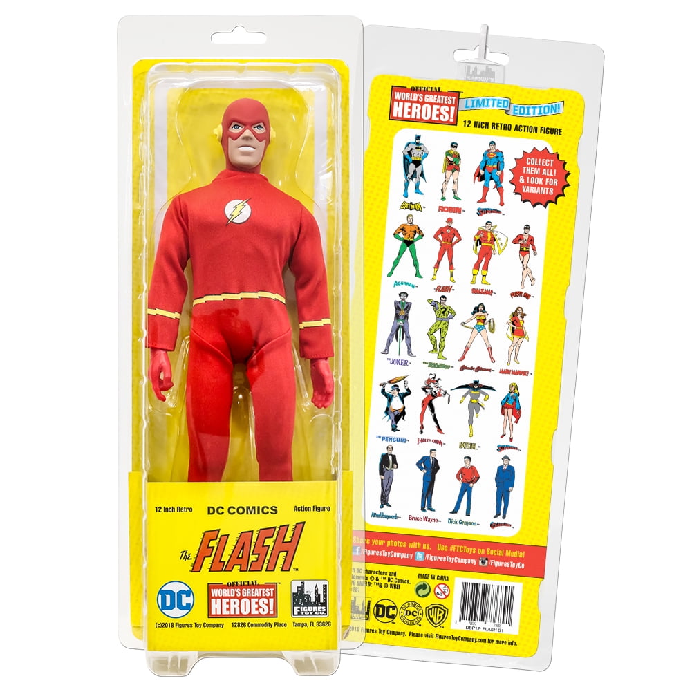 12 Inch Retro DC Comics Action Figures Series: Flash - Walmart.com
