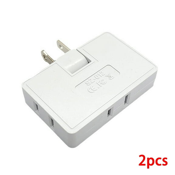 Projectpak 3 Outlet Grounded Wall Tap Splitter, 180° Rotating Plug ...