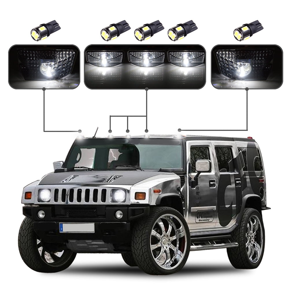 CCIYU 5pcs White Cab Marker Light Top Roof Marker Light Replacement fit ...