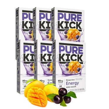 PURE KICK Hydration On the Go Drink Mix Citrus Flavored Powdered Water ...