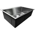 33 Inch Single Bowl Stainless Steel Kitchen Sink 201 Gauge Top Mount ...