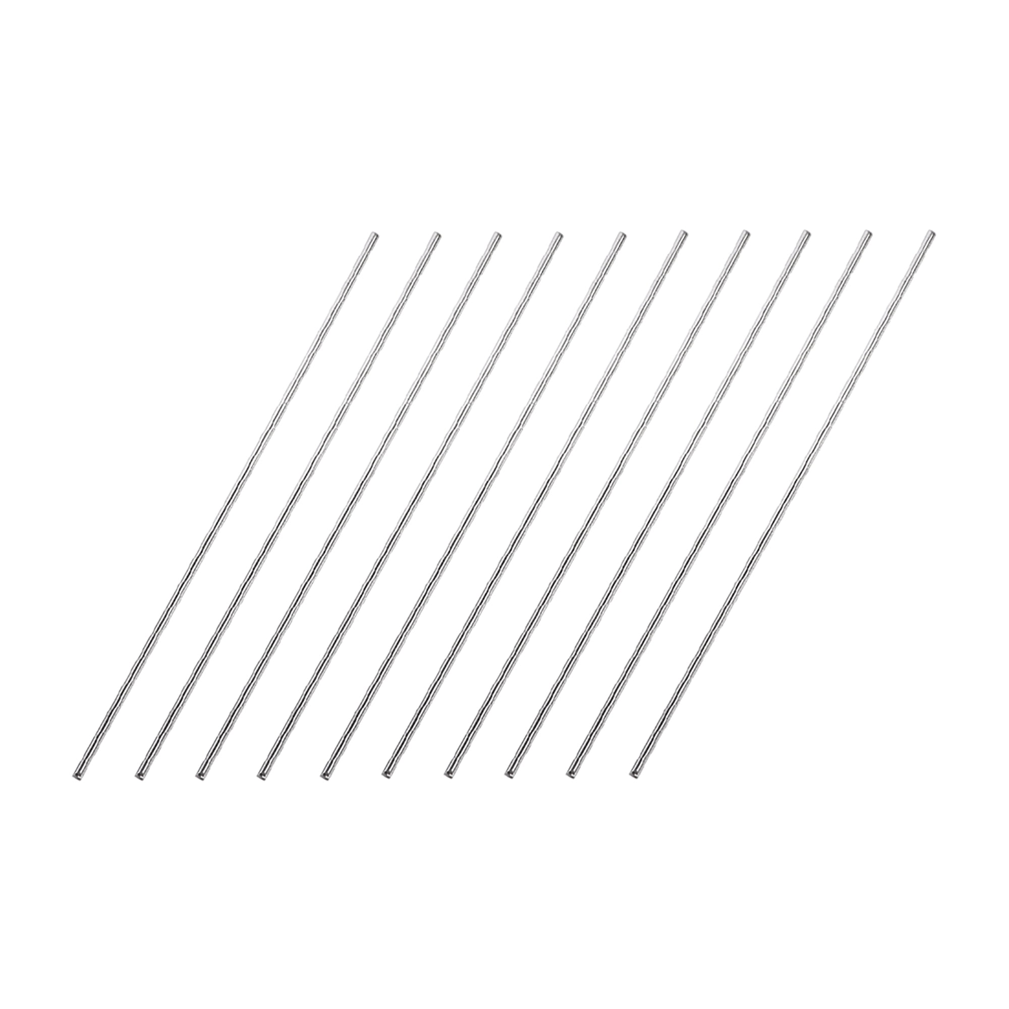 1.5mm x 100mm 304 Stainless Steel Solid Round Rod for DIY Craft - 10Pcs ...