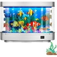Aufmer Fish Lamp Decor Fake Fish Tank Mini Aquarium Artificial Fish ...