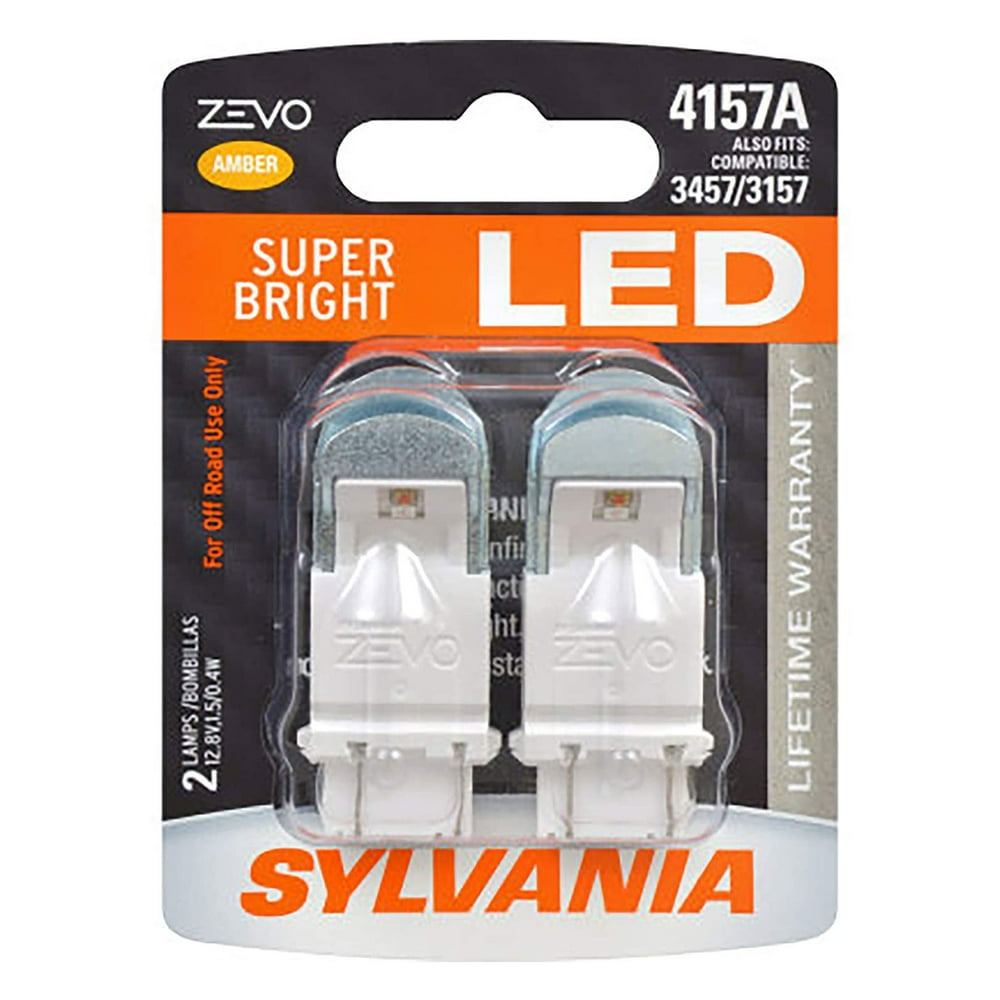 Sylvania Zevo 4157 Amber LED Bright Interior Exterior Mini Light Bulb ...