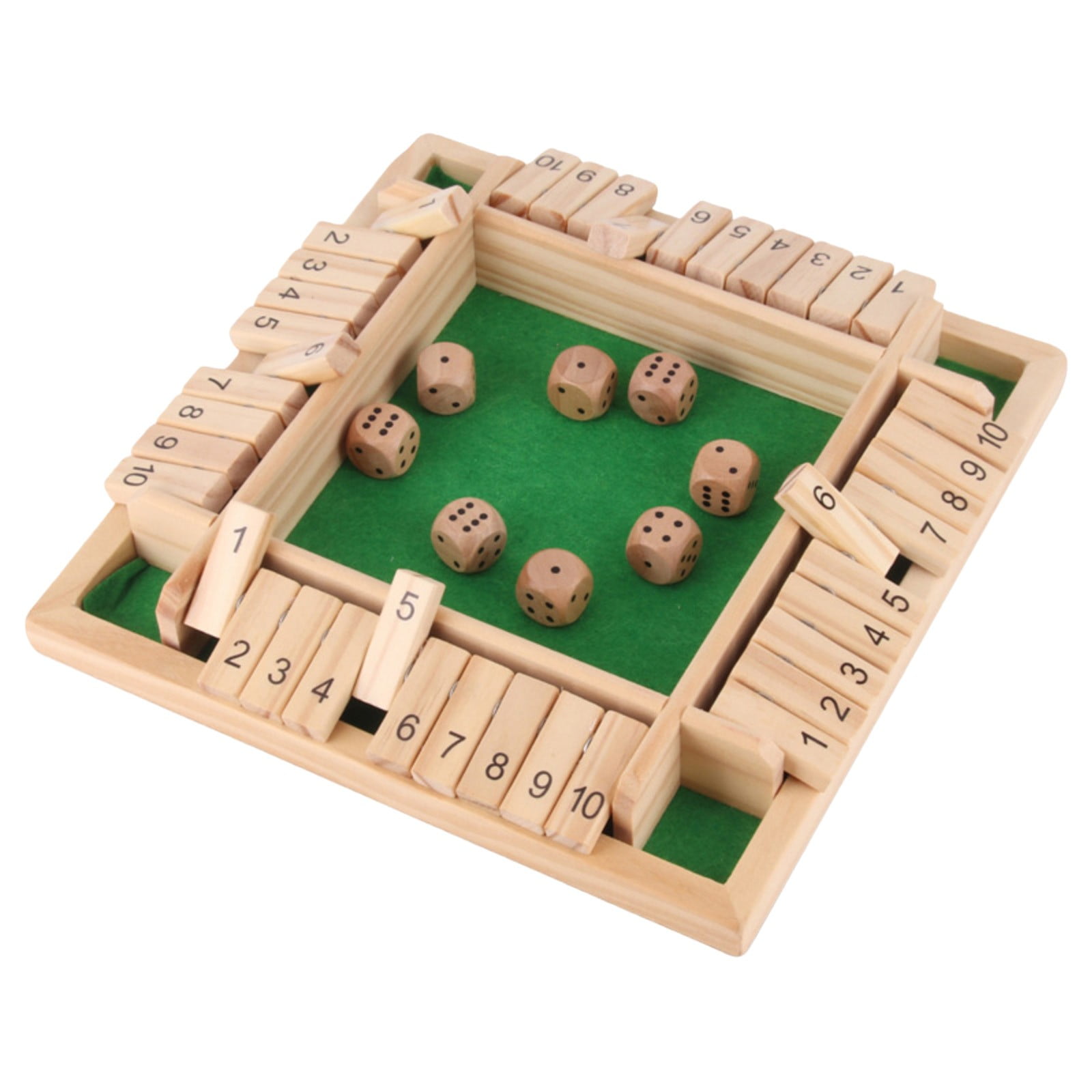 Click here for Tanuse Shut The Box Dice Game For 1-4 Players - Wo... prices
