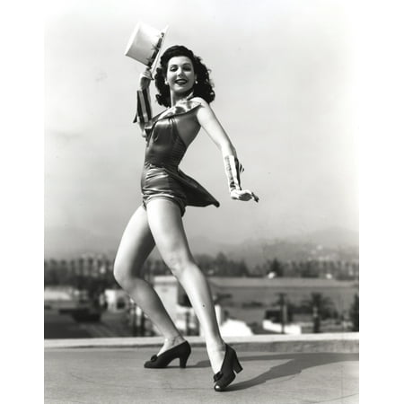 Ann Miller Dancing on the Roof Top in a Classic Portrait Photo Print ...