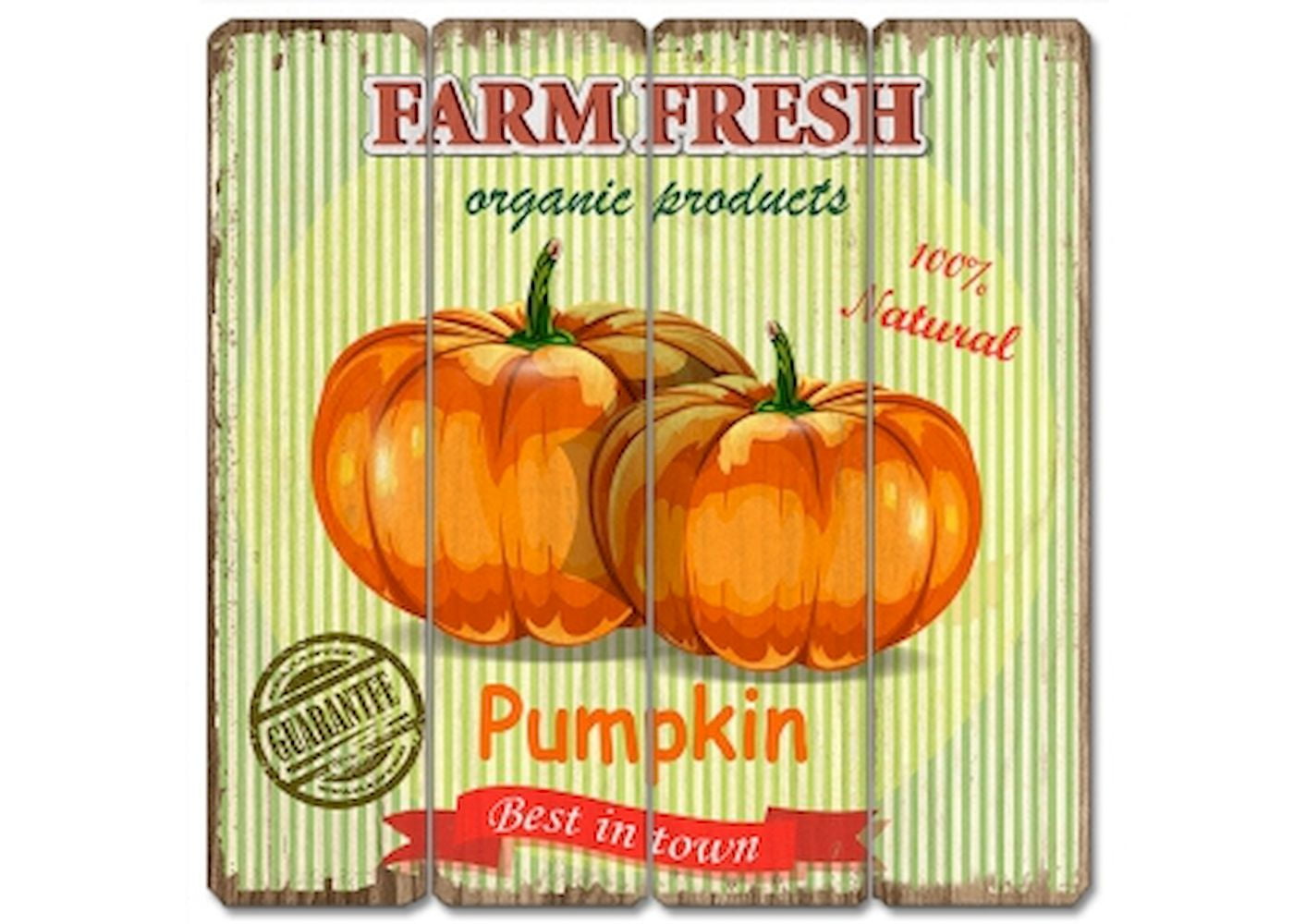 "Farm Fresh Pumpkin " Wooden Sign - Walmart.com