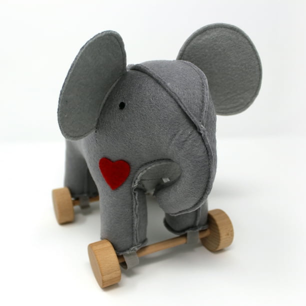 Jack Rabbit CreationsPush Pull Rolling Elephant Toy - Walmart.com