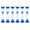 6 Pcs Plastic 1 Minute Sand Timer Sandglass Hourglass Sand Clock, Blue ...