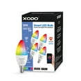 XODO Smart WiFi 4-Pack Light Bulbs, Voice & App Controlled, Compatible ...
