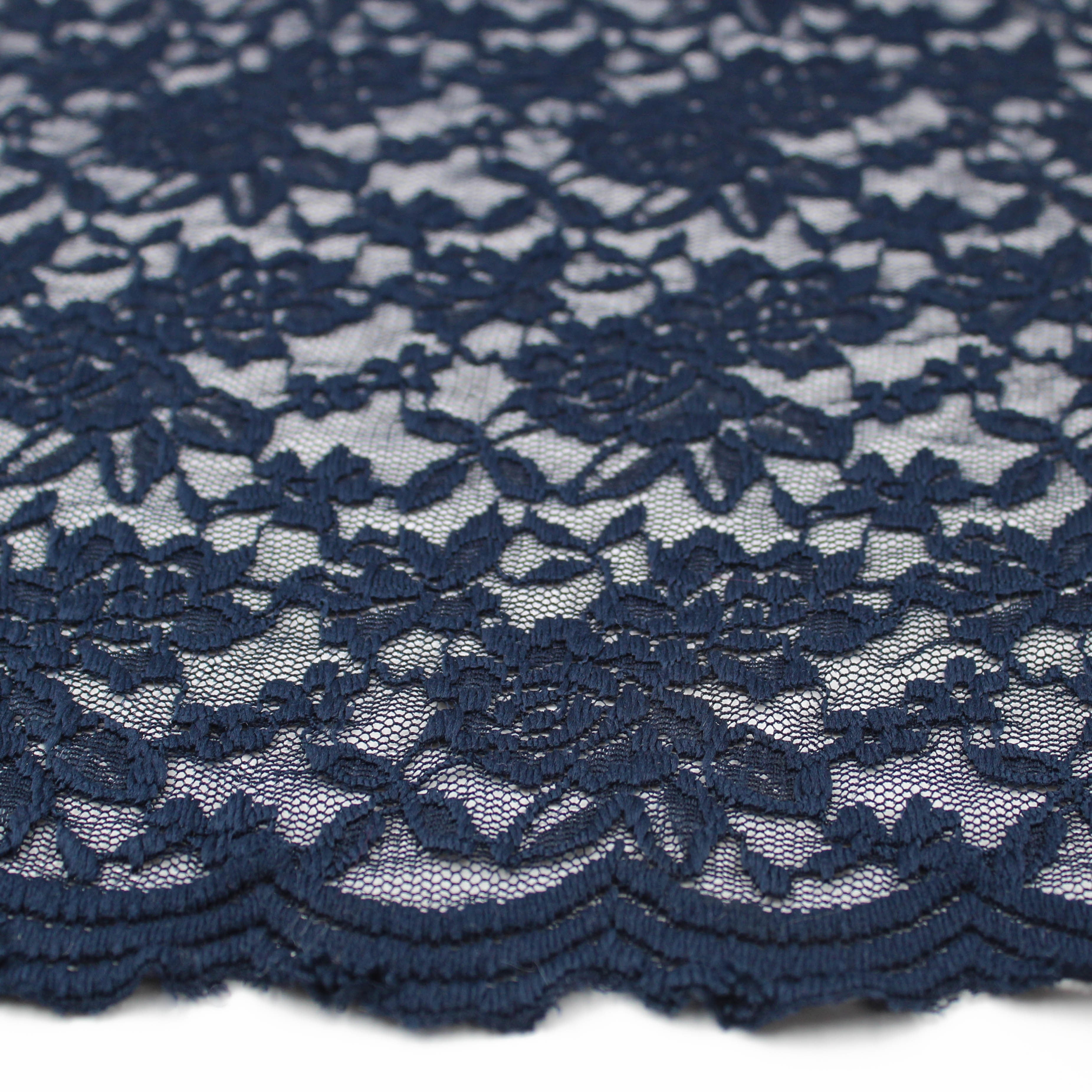 FREE SHIPPING!!! Navy Scallop Lace Fabric DIY Projects By the Yard ...