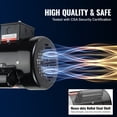 1HP Electric Motor 3450 rpm, AC 115V/230V, 56C Frame, Air Compressor ...