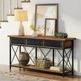 Tribesigns 70.8" Console Table with 3 Drawers, Farmhouse Entryway Table ...