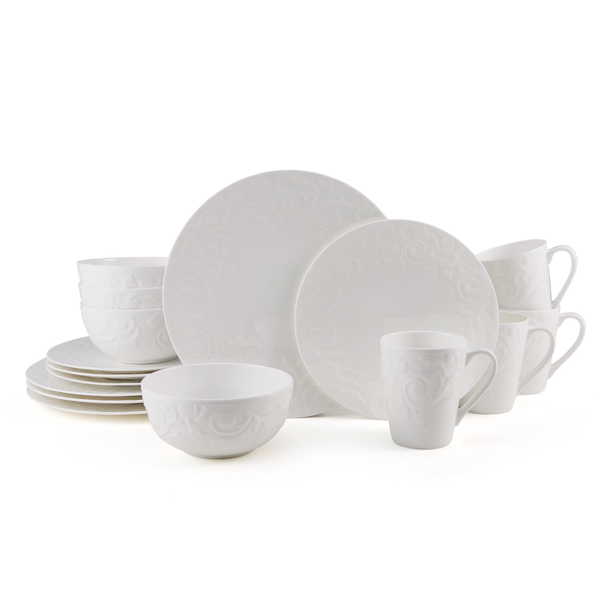 Mikasa Sadie 16-Piece Bone China Dinnerware Set, Service for 4 ...