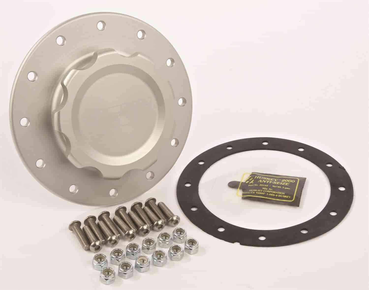 JEGS 15357 Fuel Cell Cap with Bung 12-Bolt Bung 5.353 Bolt Circle ...