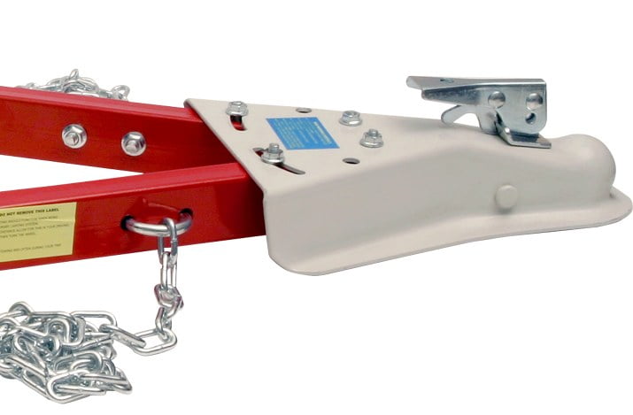 Adjustable Bumper Mount Tow Bar 5000Lb W/ 2 Chain Towing Towbar Hauling ...