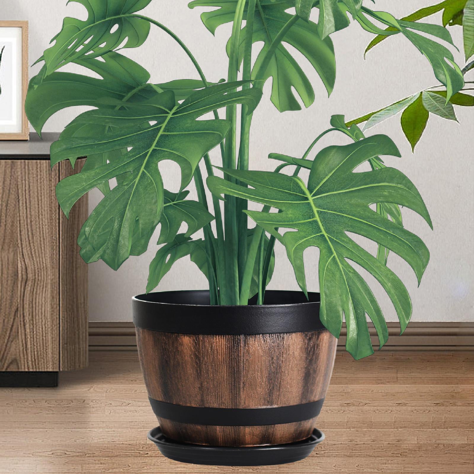 Plant Bot Barrel Planter Decorativa de interior y exterior con jardín ...