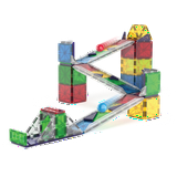 MAGNA-TILES® Rail Racers Deluxe 90-Piece Magnetic Construction Set, The ...